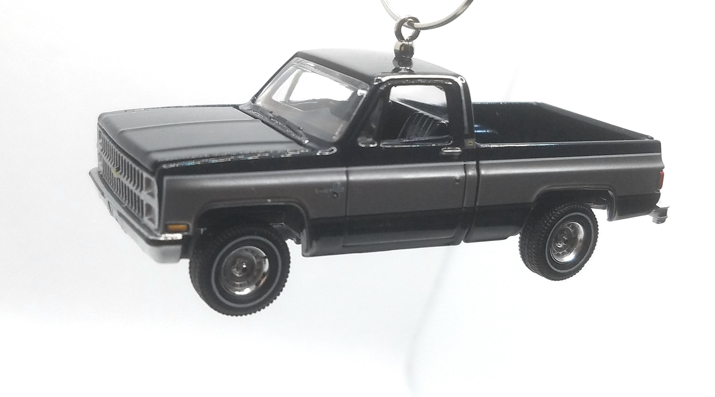 Christmas Ornament for 1982 Chevy Silverado 10 Fleetside Truck Black or ...