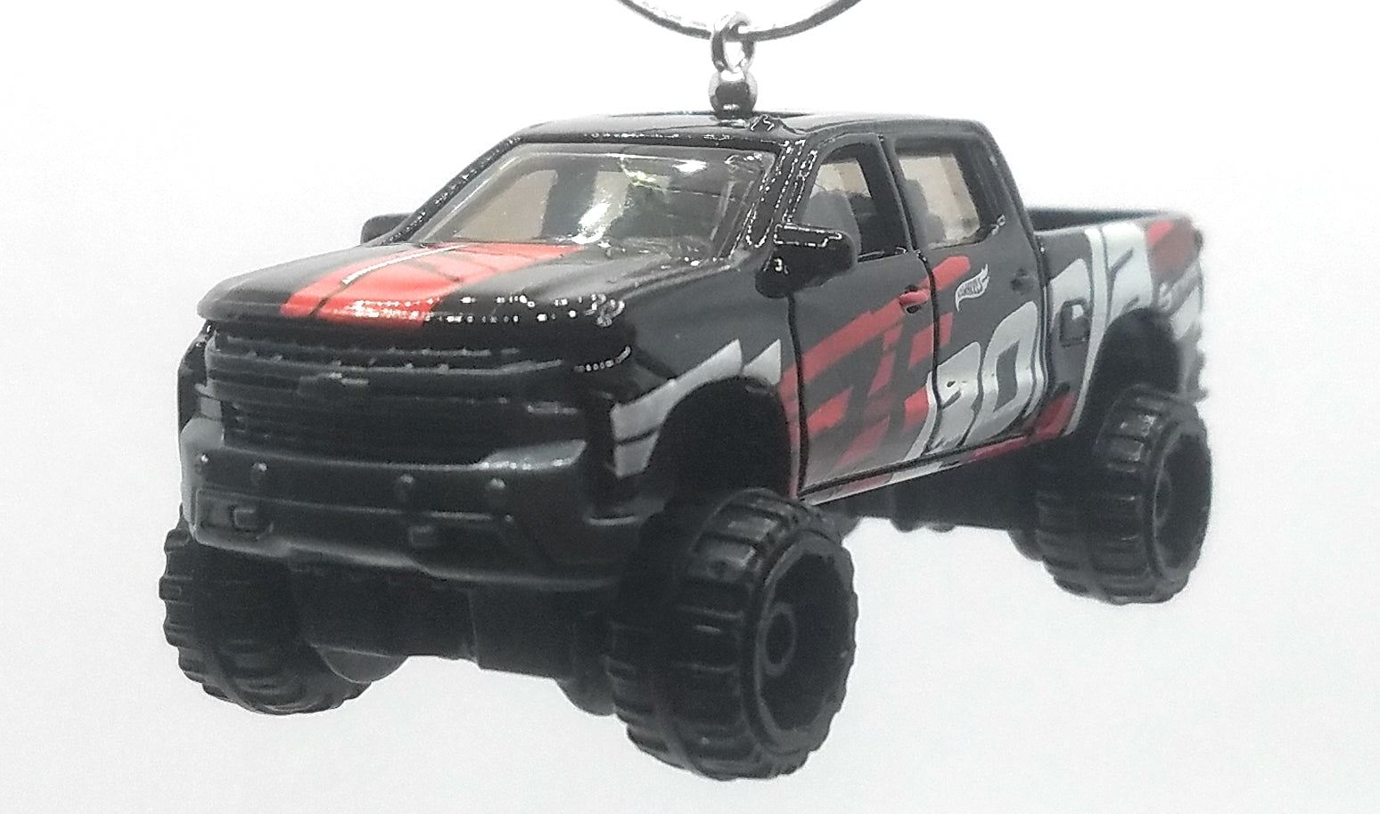 Christmas Ornament for 2019 Chevy Silverado Trail Boss Black/Red White ...