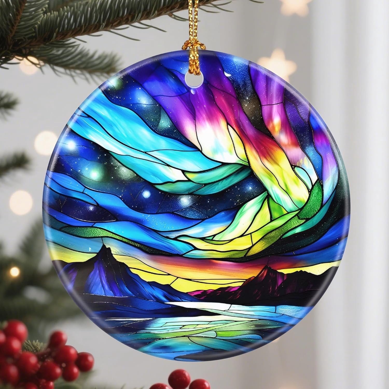 Christmas Ornaments, 2.8 Inch Ceramic Ornament, Christmas Tree ...