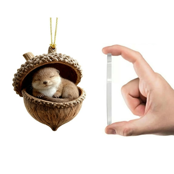 Christmas Ornaments 2025, 2D Forest Animal Christmas Ornaments ...