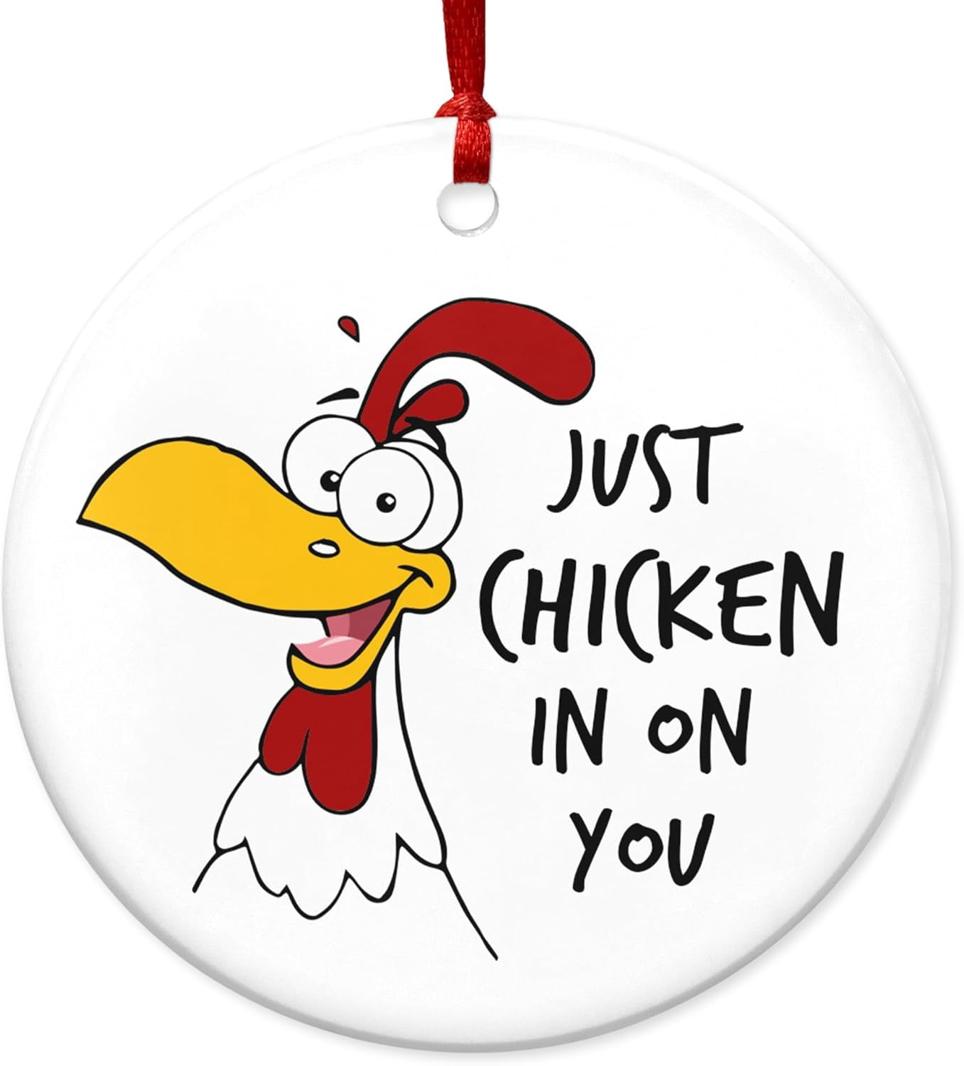 Christmas Ornaments 2025 - Funny Chicken Gifts for Men, Women, Friends ...