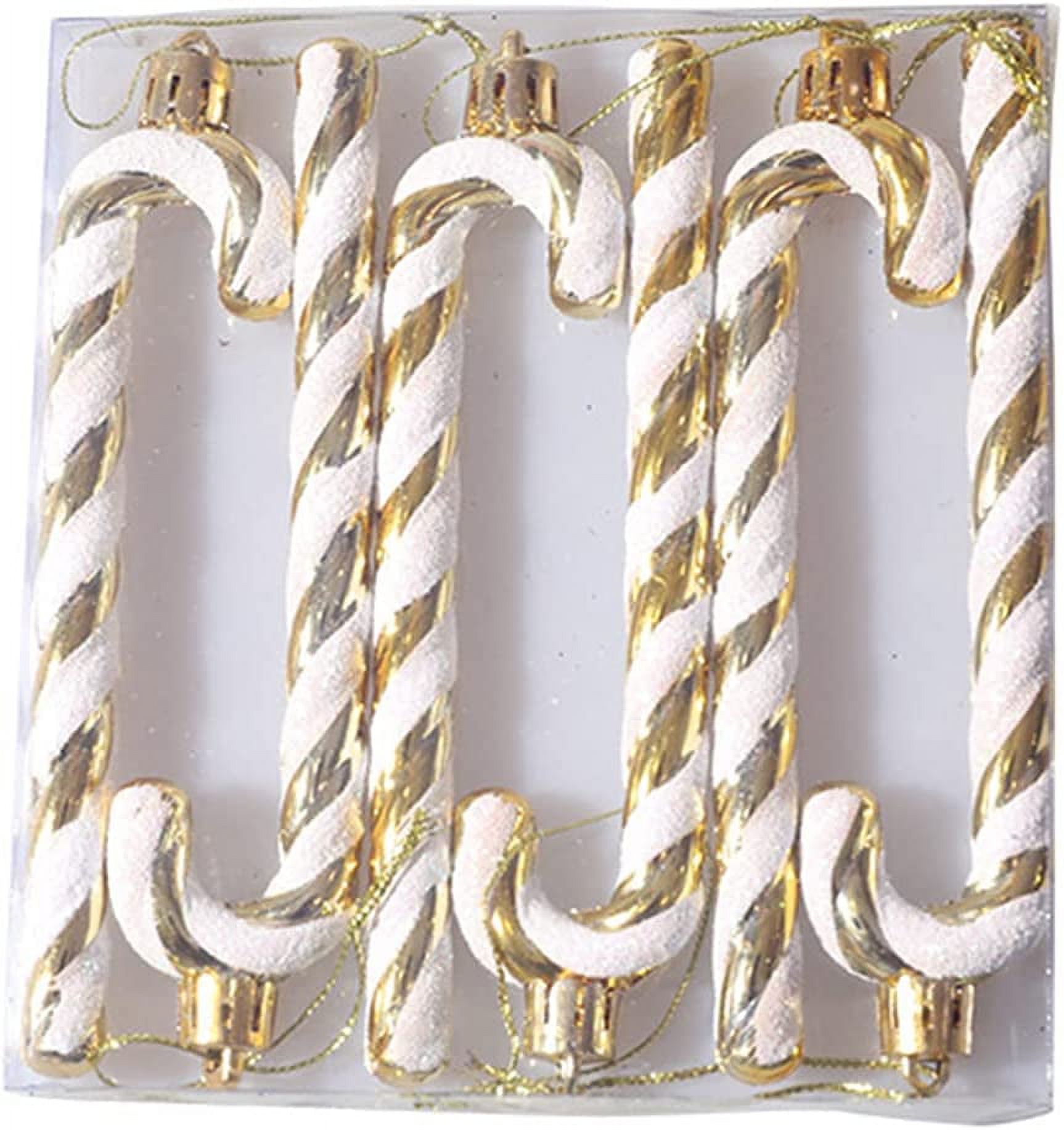 Christmas Ornaments, 6 Pack 14cm/5.5" Plastic Candy Cane Ornaments ...