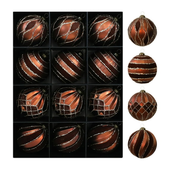 Christmas Ornaments, Christmas Tree Decorations, 12 Pack Plastic Ball ...