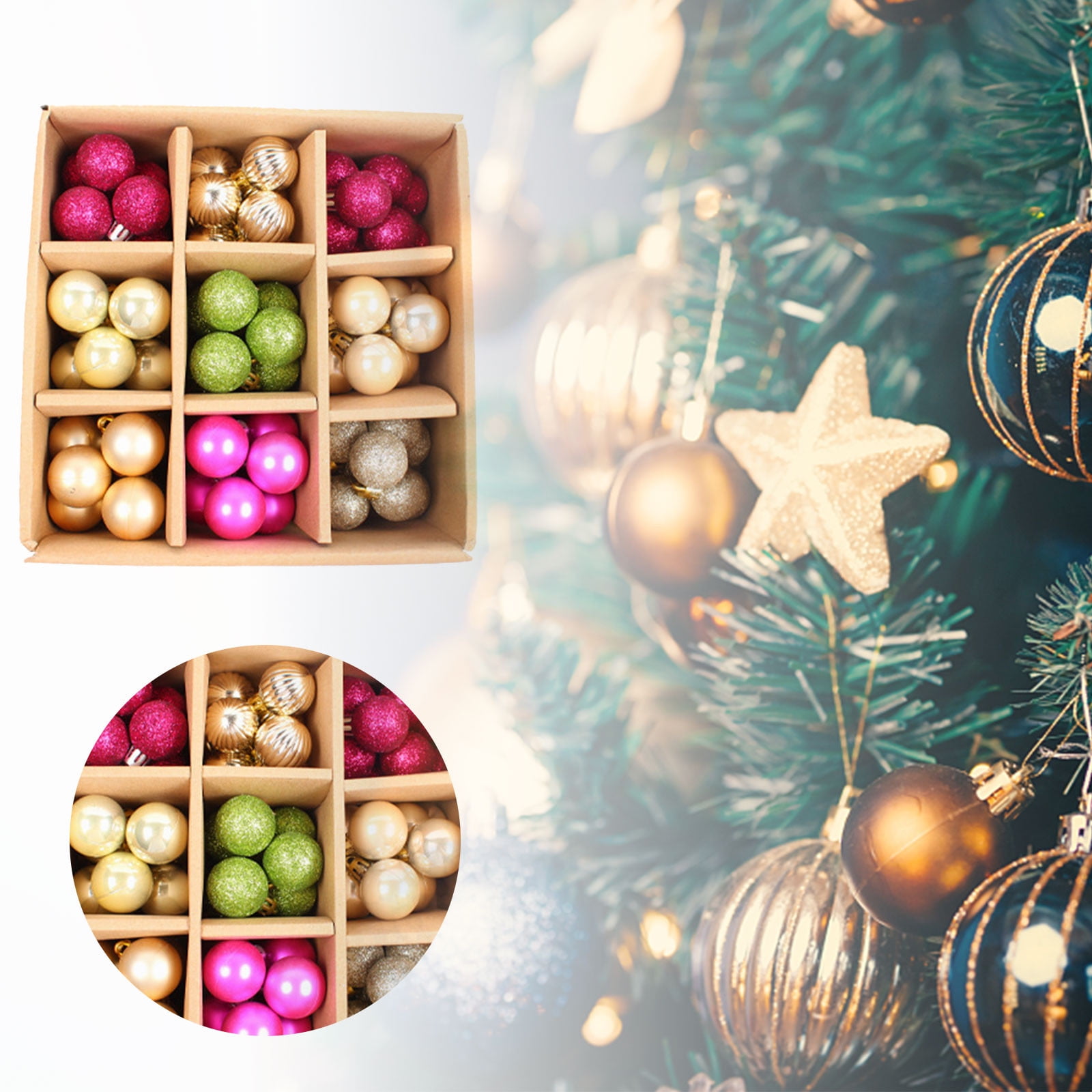 Christmas Ornaments Colorful Christmas Hanging Balls - Christmas ...