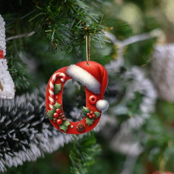 Christmas Ornaments Decorations,26 Christmas Letters Ornaments A to Z ...