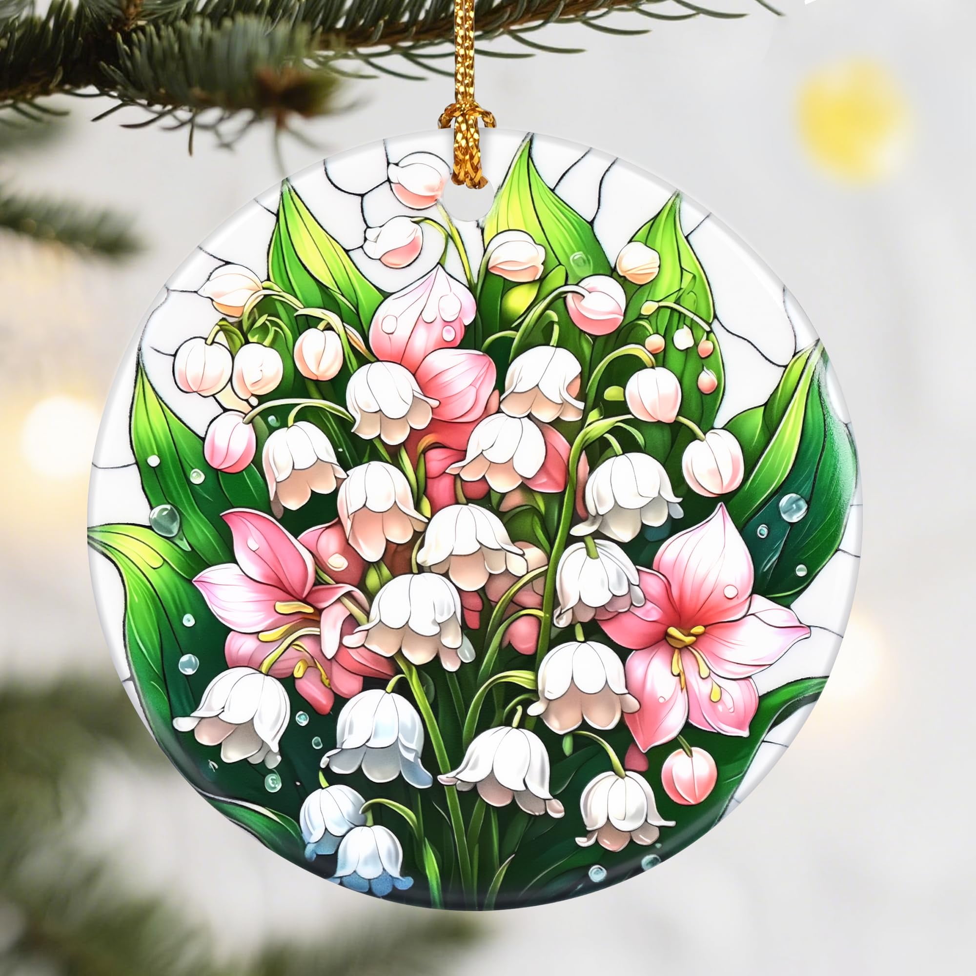 Christmas Ornaments, Dodosky 2.8in Ceramic Hanging Ornament, Xmas Decor ...