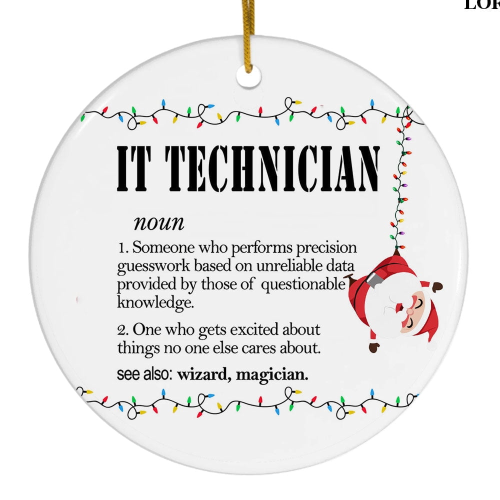 Christmas Ornaments Ornament Kits 2025- It Technician Ornament 2025, It ...