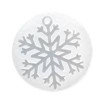 6 Pcs Christmas Resin Molds, Christmas Ornament Mold, Round Shape ...