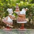 Christmas Ornaments Resin Santa Claus with Gingerbread House Create ...