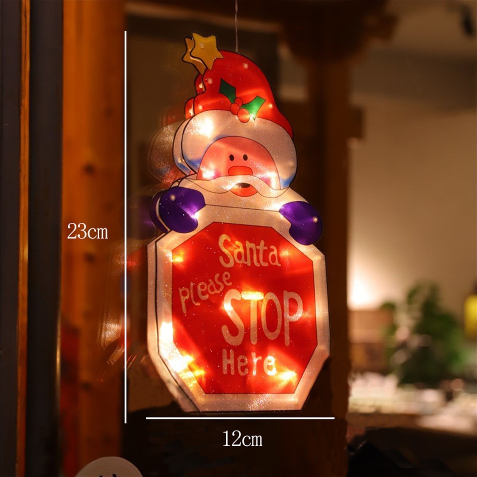 Christmas Ornaments Santa Ornament,Christmas Window Lights, LED ...