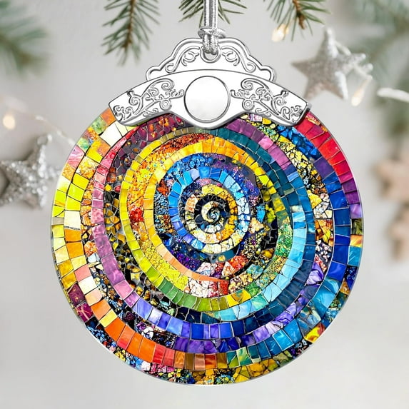 Christmas Ornaments: Stained Glass Ornament, Christmas Tree Ornament ...