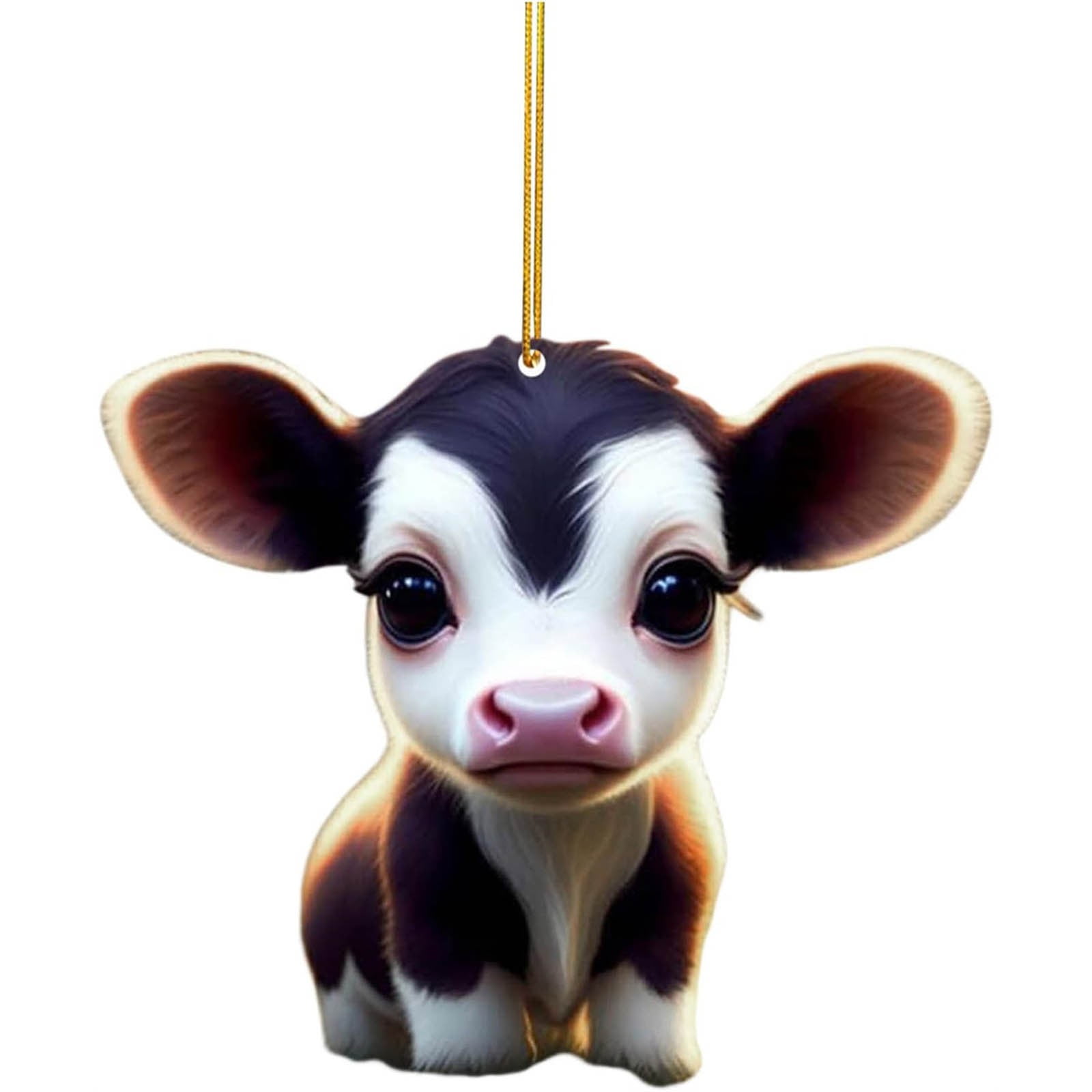 Christmas Ornaments for Tree Decorations Cute Cows Shaped Pendant Funny ...