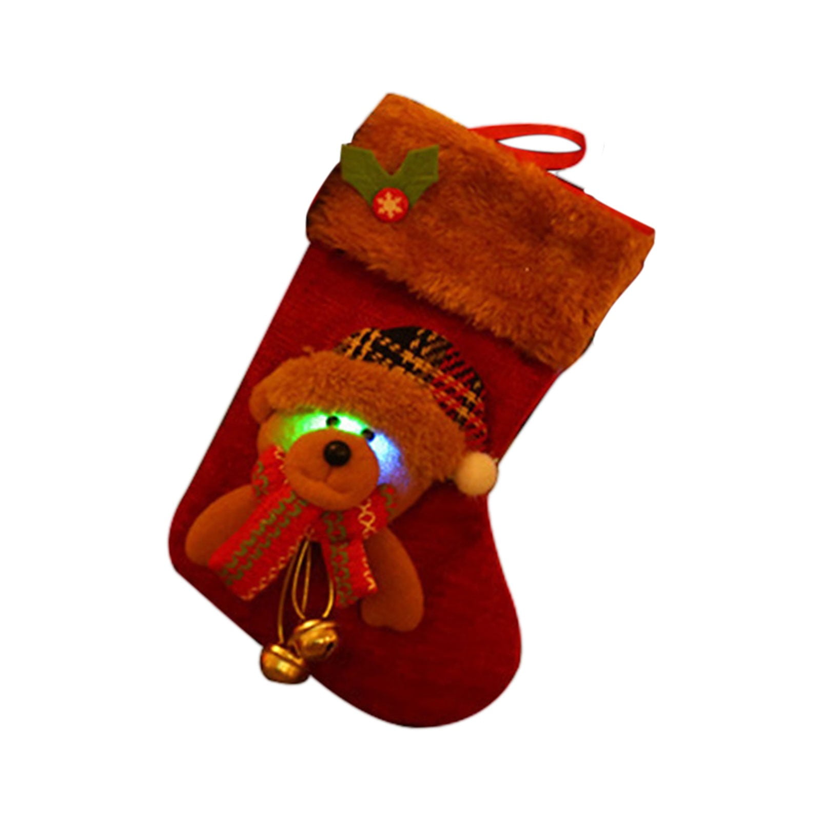 Christmas Ornaments with Lights Tree Pendant LED Glowing Christmas ...