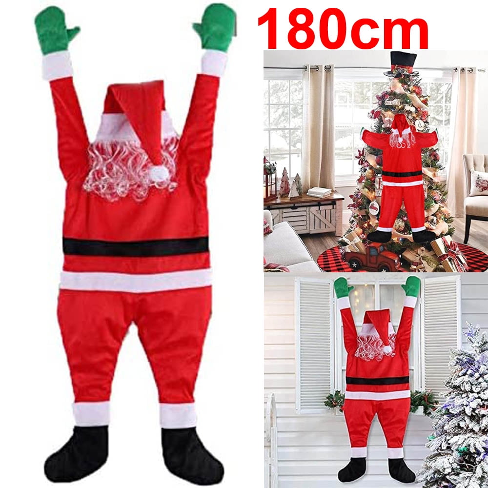 Christmas Outdoor Decoration,170cm Hanging Santa Claus from Gutter or ...