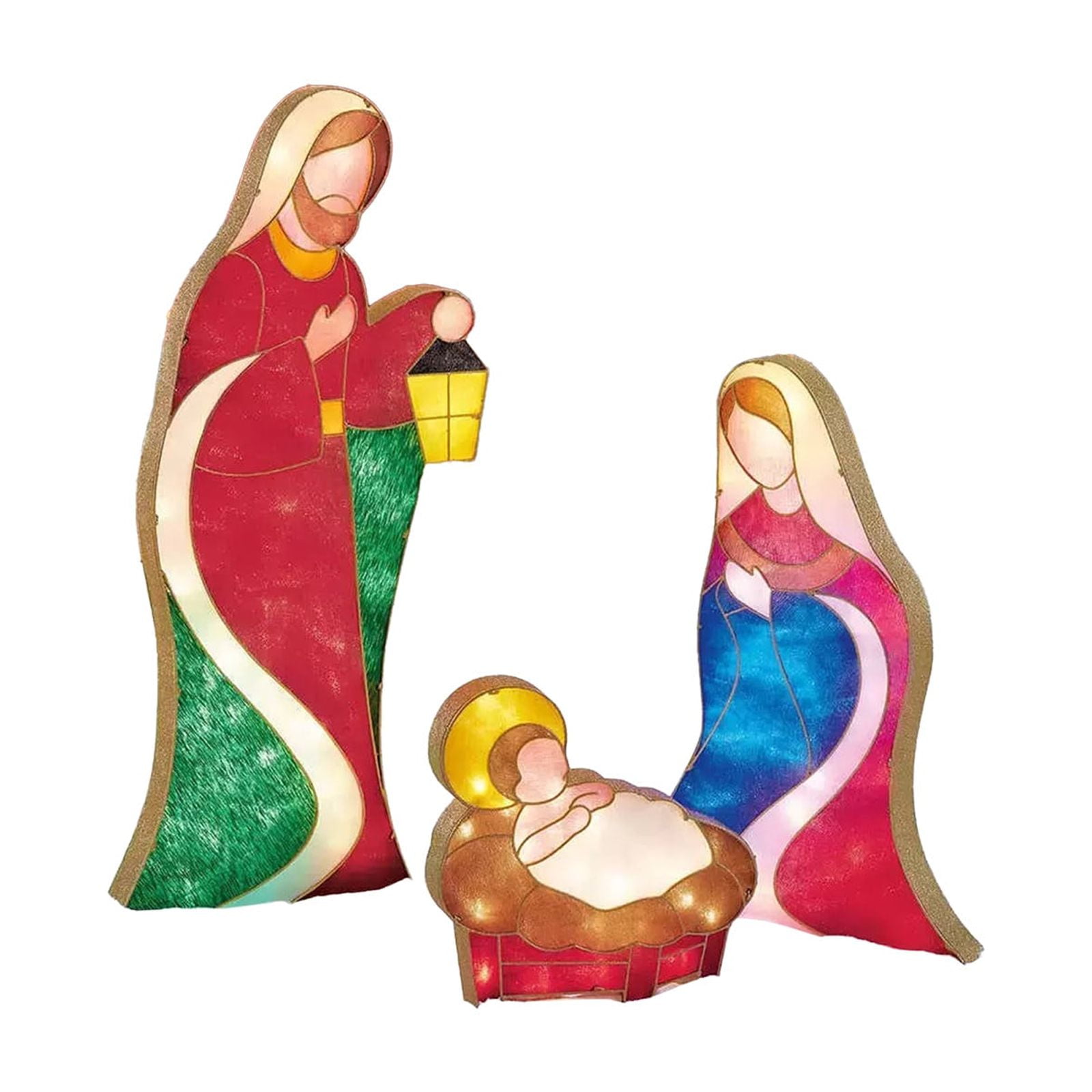 Christmas Outdoor Lighted Nativity Scene,Nativity Set Outdoor Lighted ...