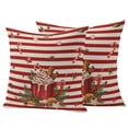 Christmas Outdoor Pillow Covers 20"x20" Set of 2,Waterproof Throw ...