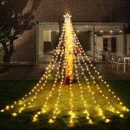 Lighted Shooting Star Outdoor Christmas Decoration - 22' - Clear Lights ...