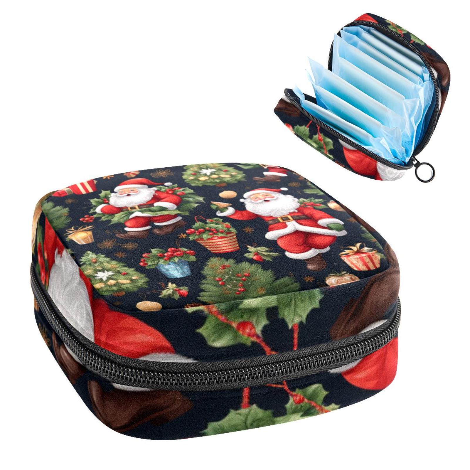 Christmas Pad Bag Storage Organizer Pouch for Menstrual Hygiene ...