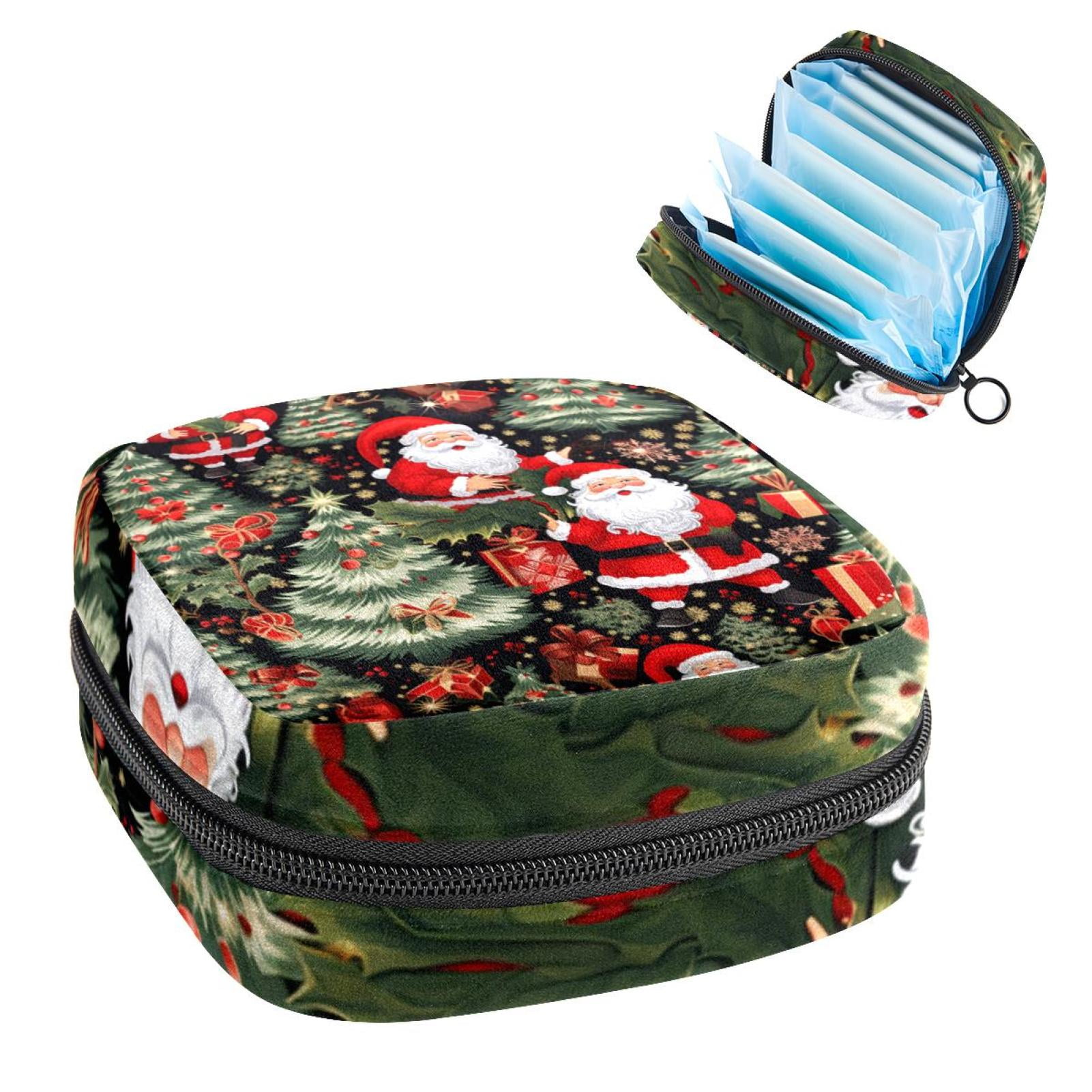 Christmas Pad Bag Storage Organizer Pouch for Menstrual Hygiene ...