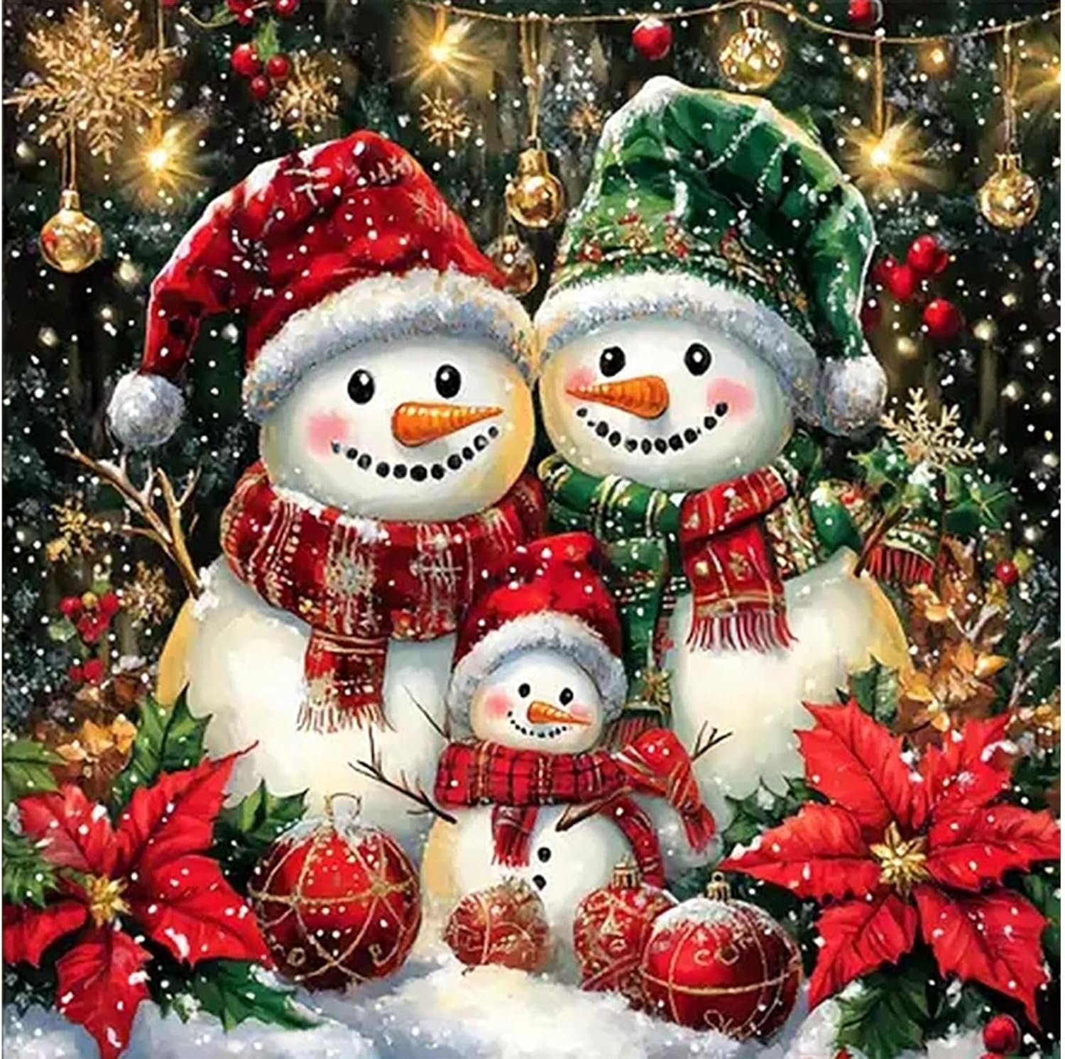 Christmas Paint by Numbers Kit for Adults - Christmas Adult Paint by ...