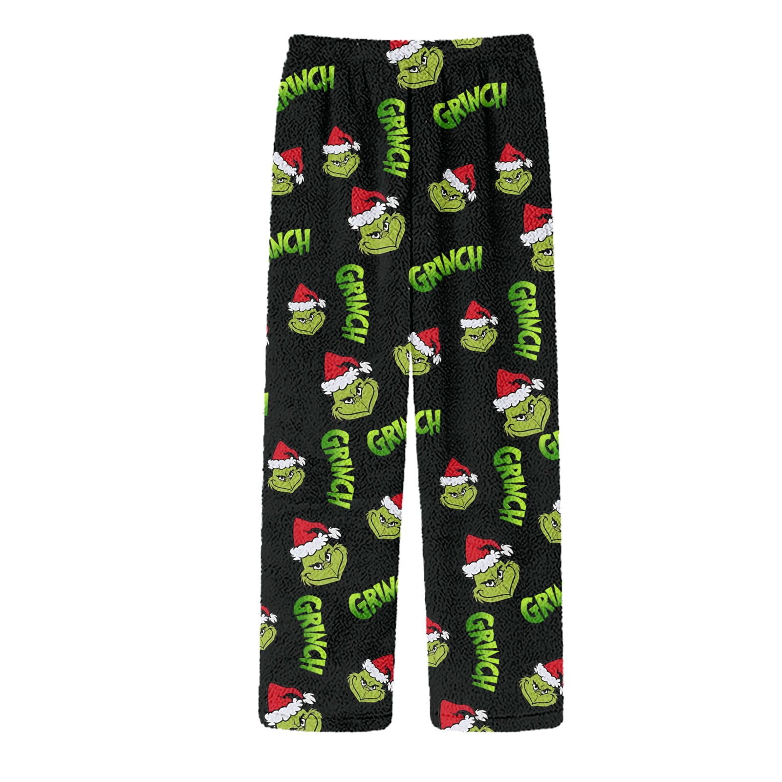 Christmas Pajama Grinch Pants Funny Grinch Holiday Elastic Waist ...