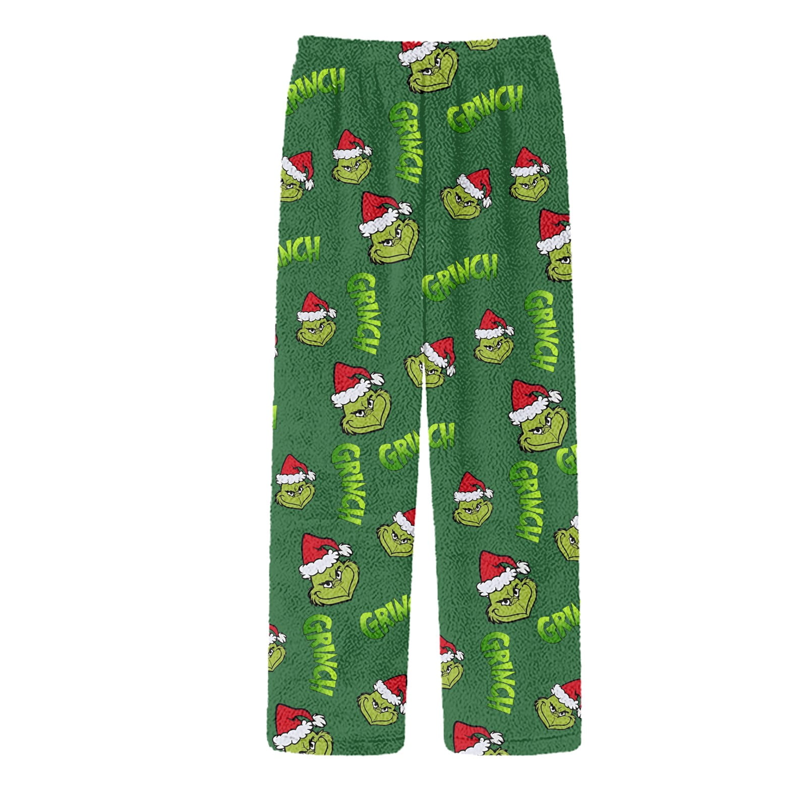 Christmas Pajama Grinch Pants Funny Grinch Holiday Elastic Waist ...