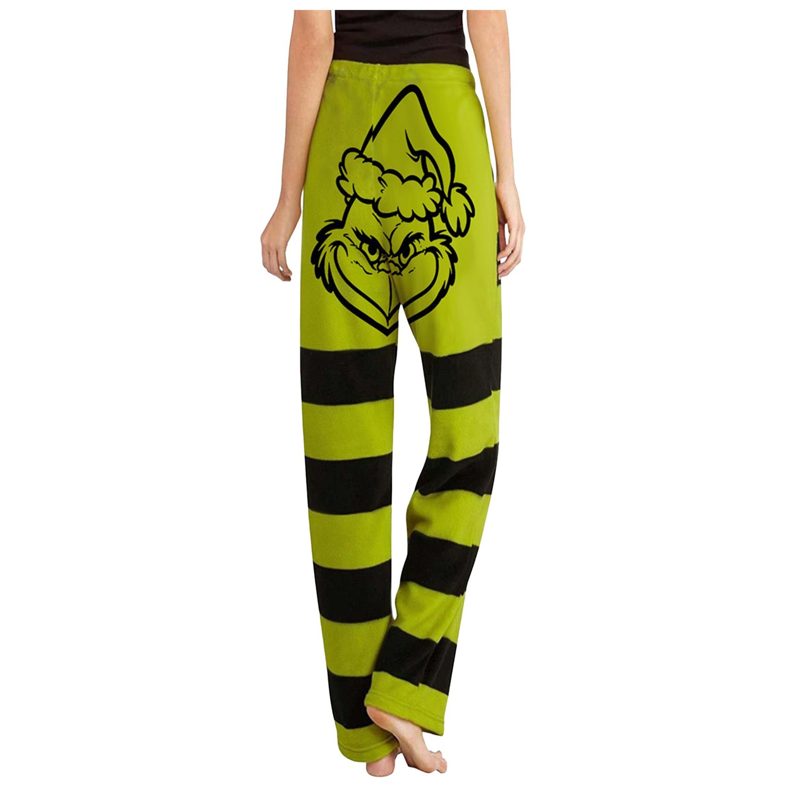 Christmas Pajama Grinch Pants Funny Grinch Holiday Elastic Waist ...