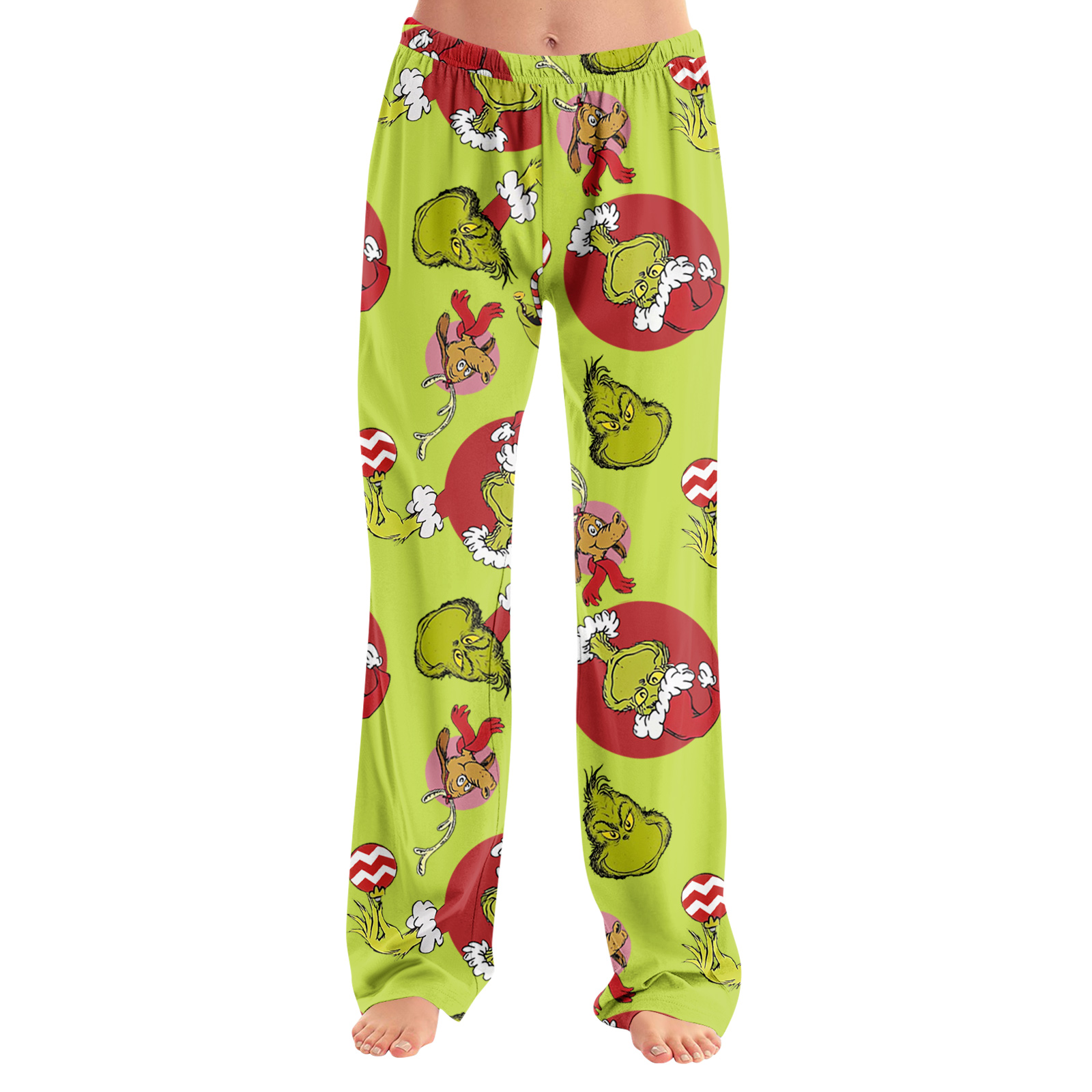 MLQIDK Christmas Pajama Pants Women Soft Pajama Pants Comfy Santa Xmas ...