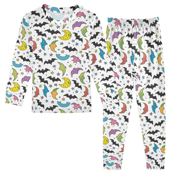 Christmas Pajamas Bats Cute Comfortable Cotton Two-piece Christmas ...