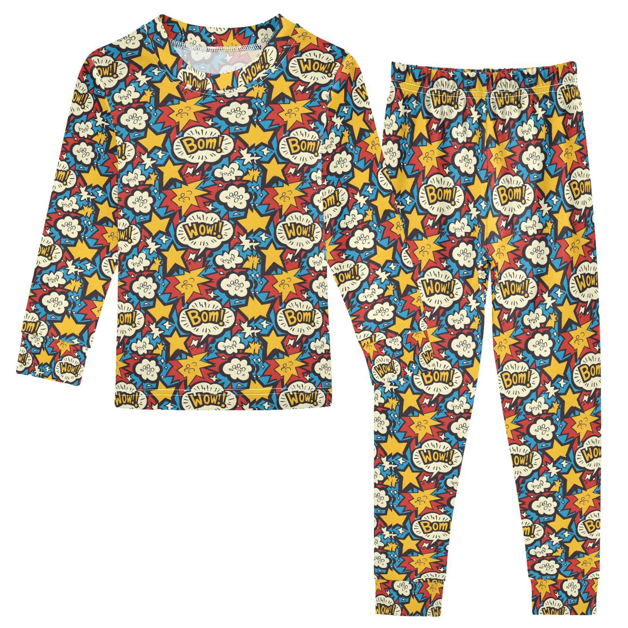 Christmas Pajamas Inspired by The Pop Art in The 1990s It Has Cartoon ...