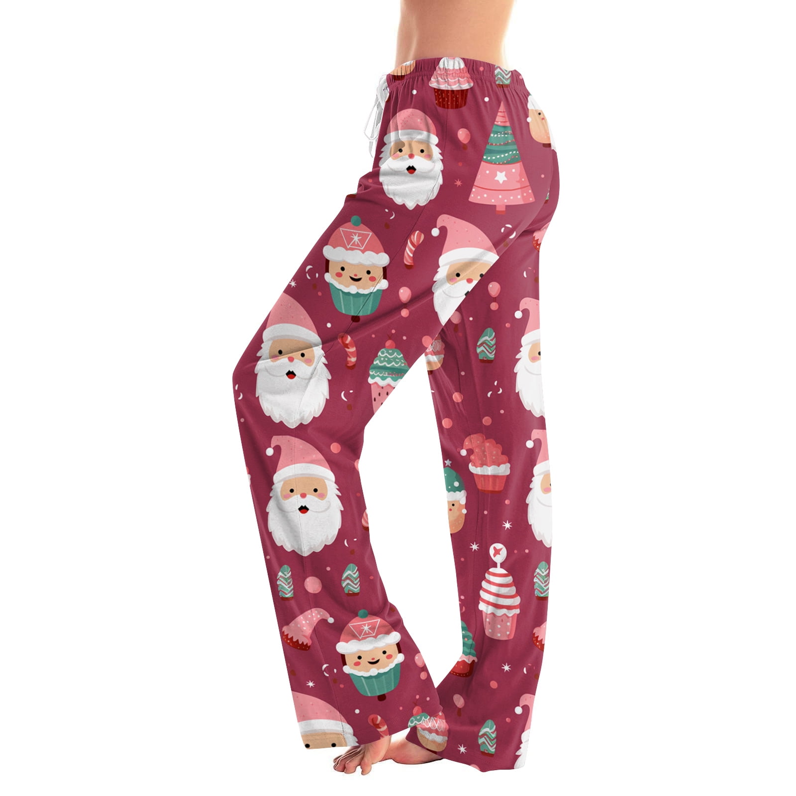 Christmas Pajamas Pants for Women Soft Christmas Snowflake Print PJ ...