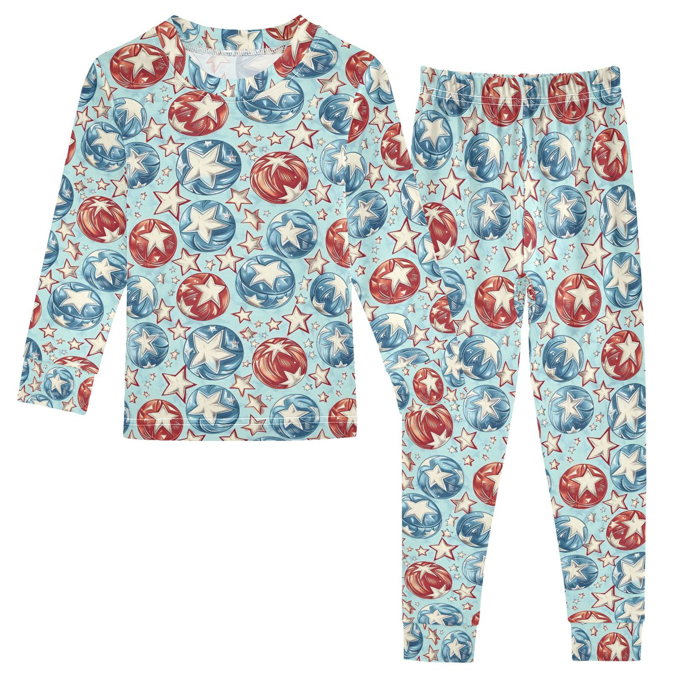 Christmas Pajamas Sphere Five-pointed Star Cute Comfortable Cotton Two ...