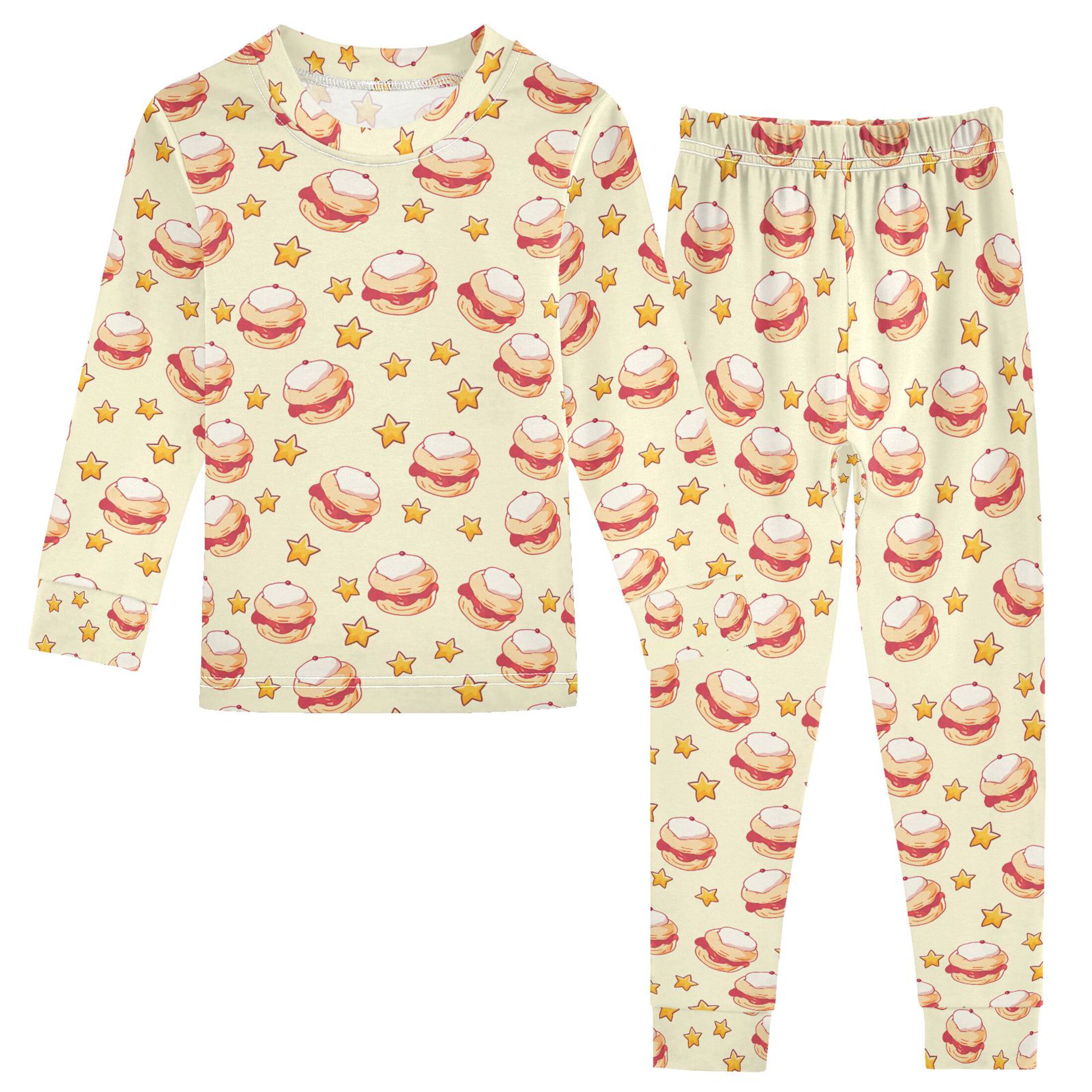 Christmas Pajamas Strawberry Jam Cake Cute Comfortable Cotton Two-piece ...