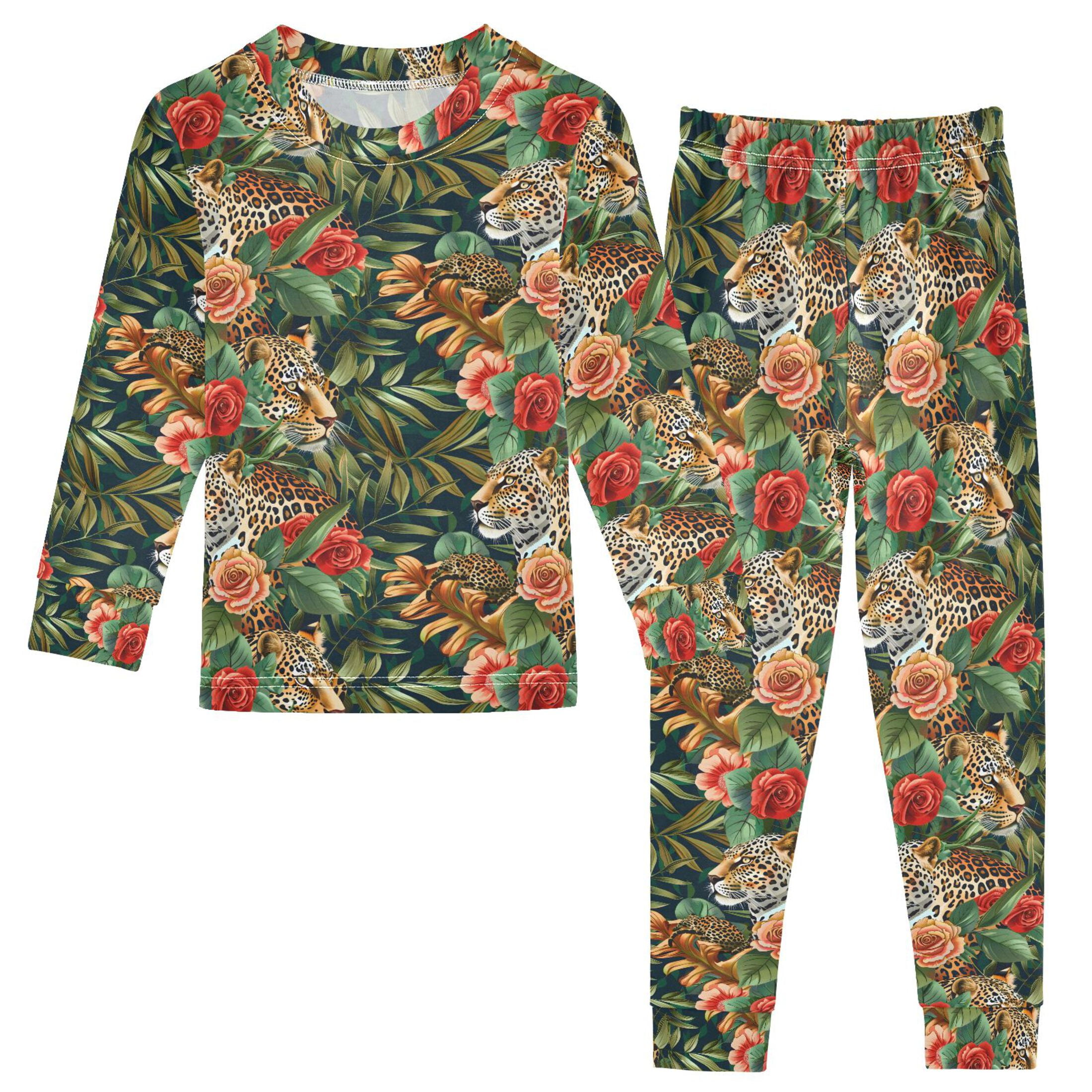 Christmas Pajamas Vestor Mode Leopards Cute Comfortable Cotton Two ...