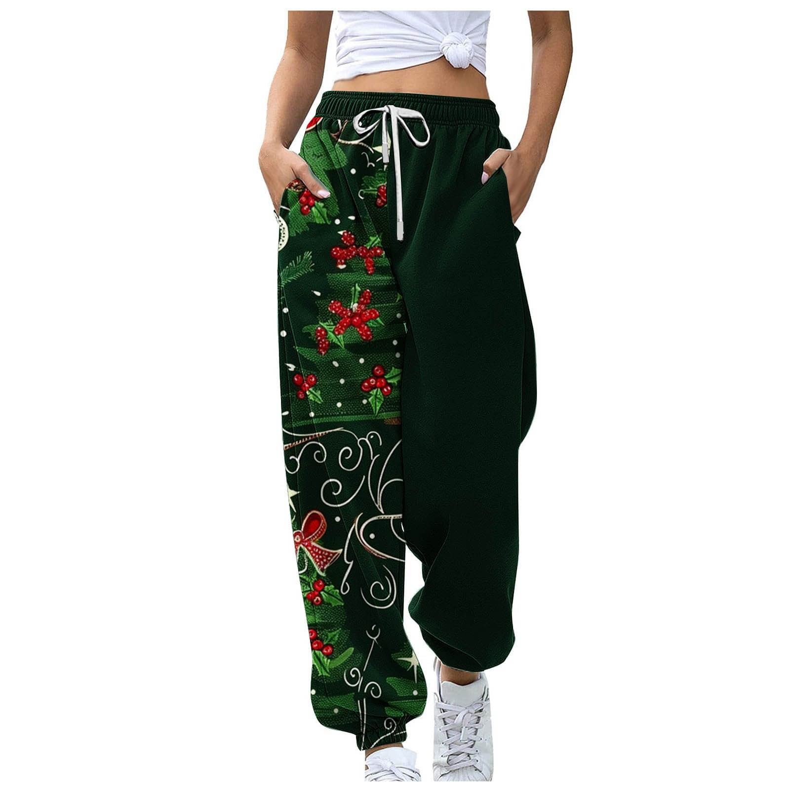 Christmas Pajamas Women's Christmas Sweatpants Fashion Y2k Athletic ...