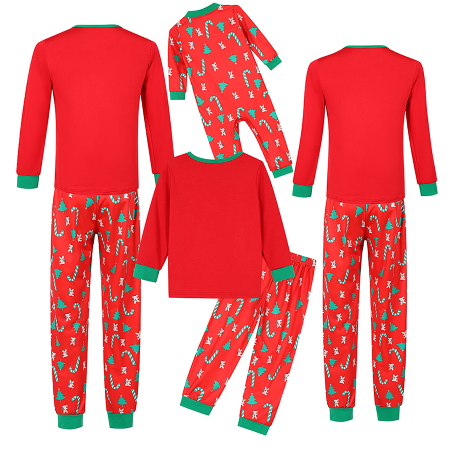 Christmas Pajamas for Family Cute Snowman Print Long Sleeve PJS Set ...