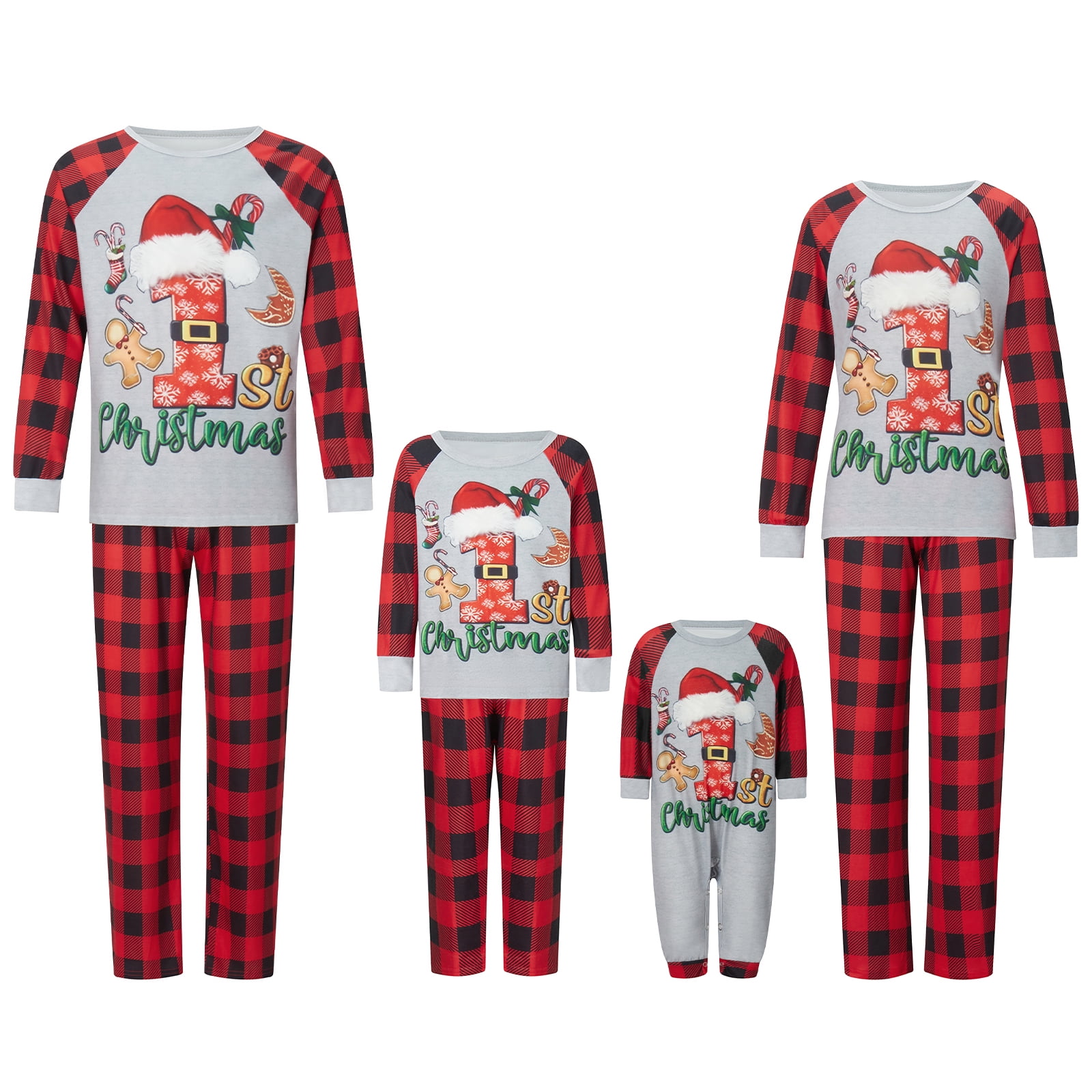 Christmas Pajamas for Family Plus Size Matching Christmas Pjs Family ...
