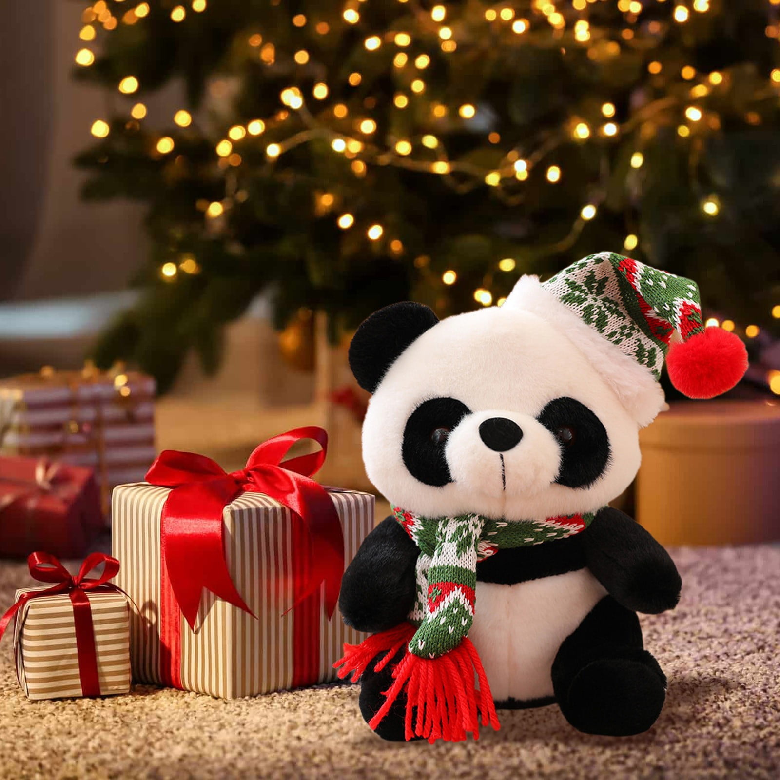 Customer reviews for Christmas Panda Plush Toy, Soft Stuffed Animal ...