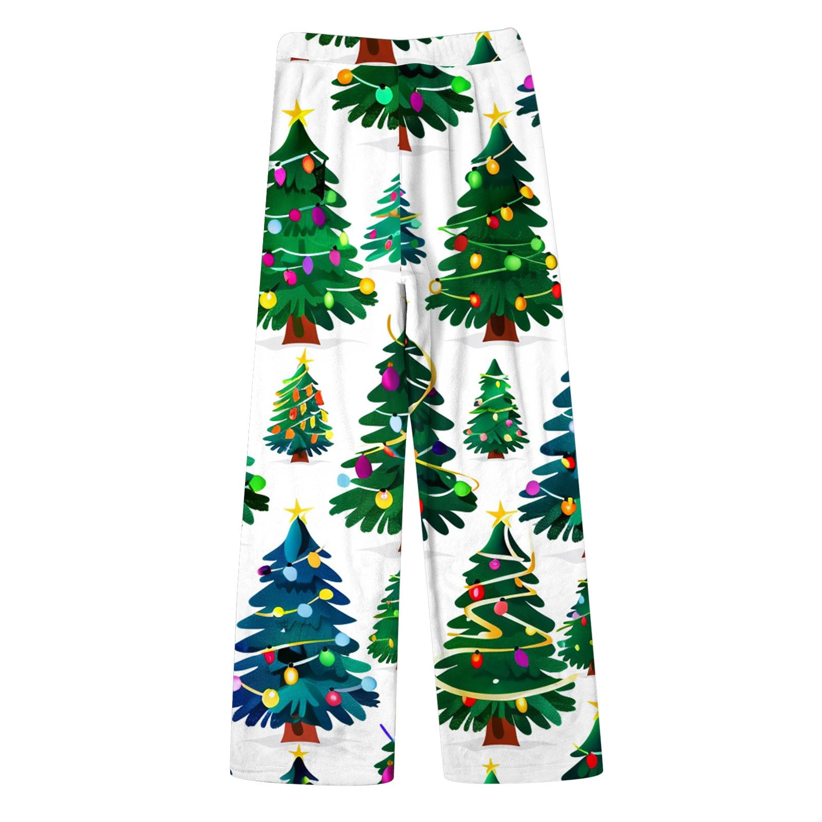 Christmas Pants for Women Casual Pius Size Flannel Anime Cartoon ...