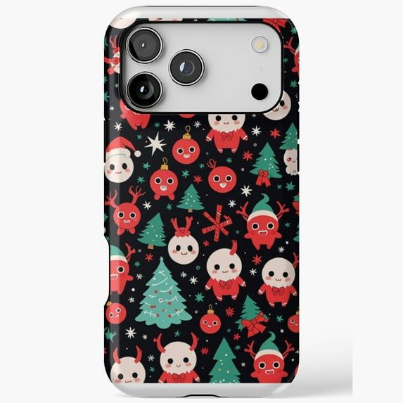 Christmas Pattern 2025 Holiday Case for iPhone 11 12 13 14 15 16 17 Pro ...