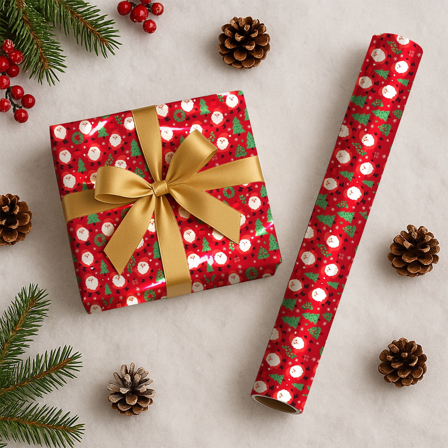 Christmas Pattern Christmas Wrapping Paper Rolls, Christmas Pattern ...