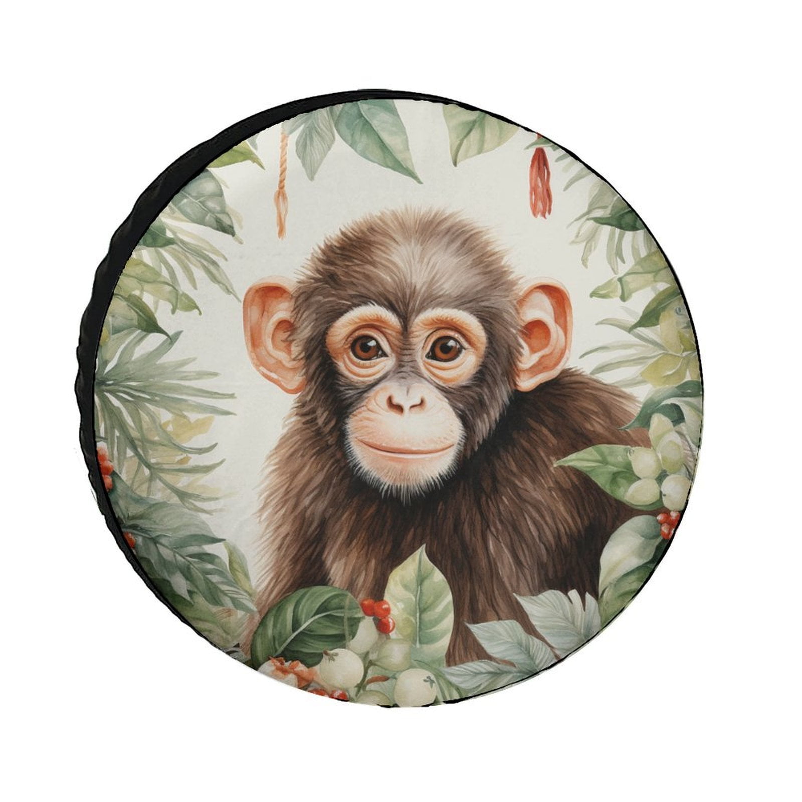 Christmas Pattern Monkey Spare Tire Cover Funny Animal Lover Gifts ...