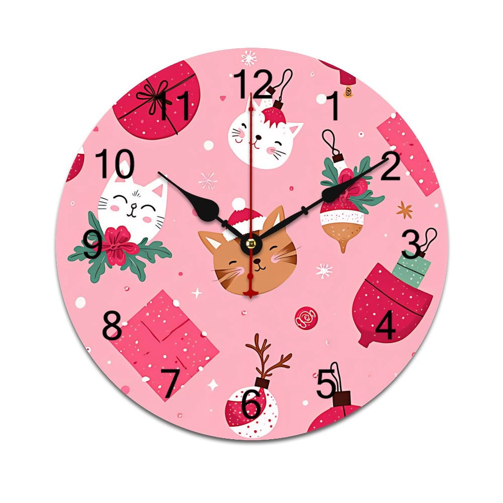 Christmas Pattern Snowflakes Christmas Trees Cartoon Santa Time ...