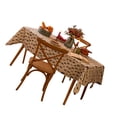 Christmas Pattern Tablecloth Fade Resistant Polyester Rectangular Table ...
