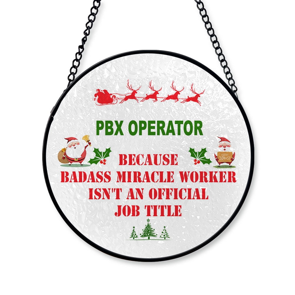 Christmas Pbx Operator Stained Glass Window Hanging 2025, Pbx Operator ...