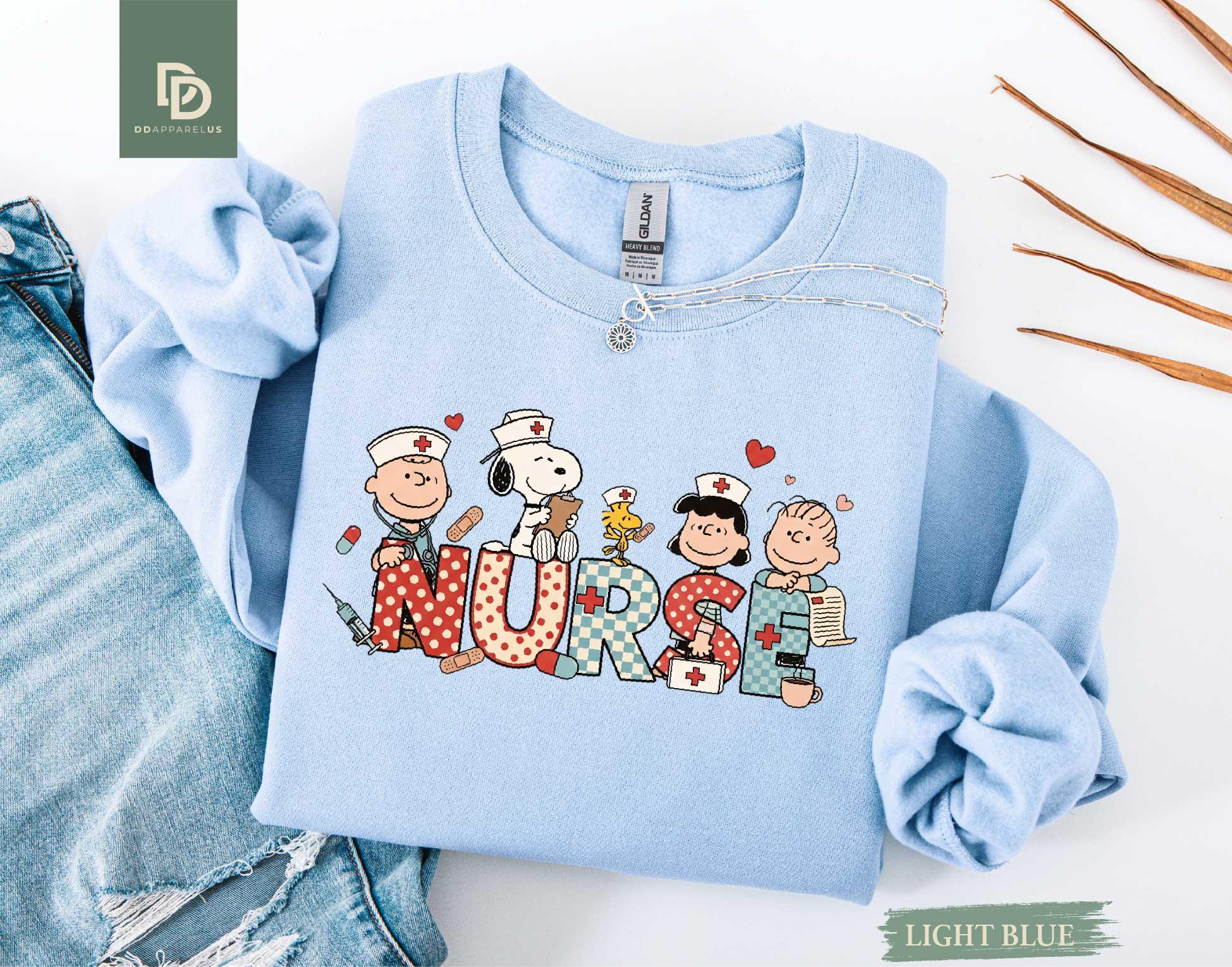 Christmas Peanuts Nurse Sweatshirt, Snoopy Nurse Holiday Shirt, Festive Medical Gift, Valentines ...