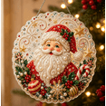 Christmas Pearl Diamond Art Acrylic Hanging Ornament Kit, Diamond ...