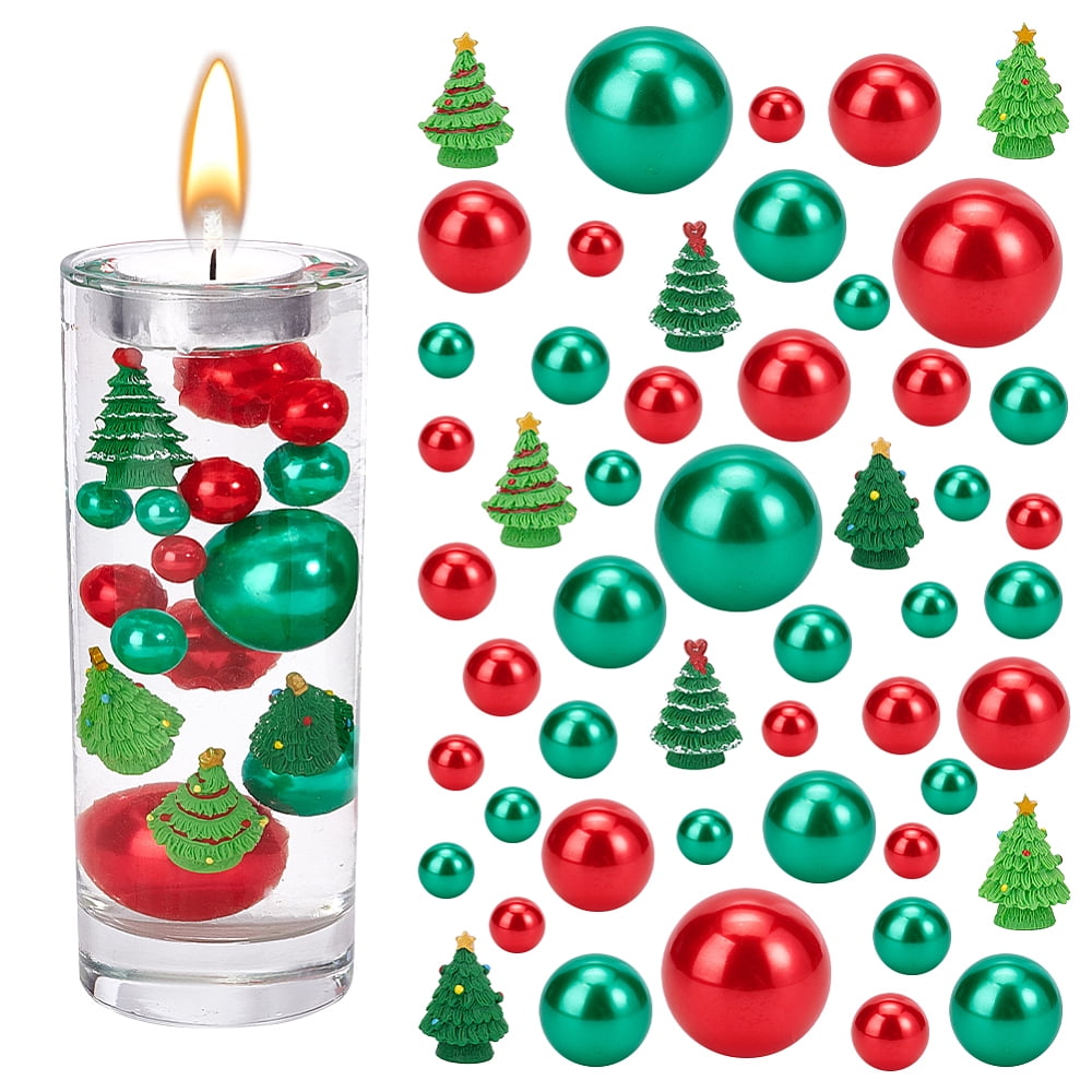 Christmas Pearls for Decoration 144PCS Floating Pearls 10/14/20/30mm ...