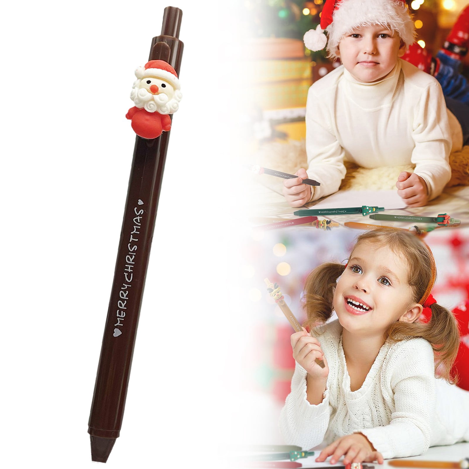 Christmas Pen, Christmas Pens, Christmas-Themed Ballpoint Pen Santa ...