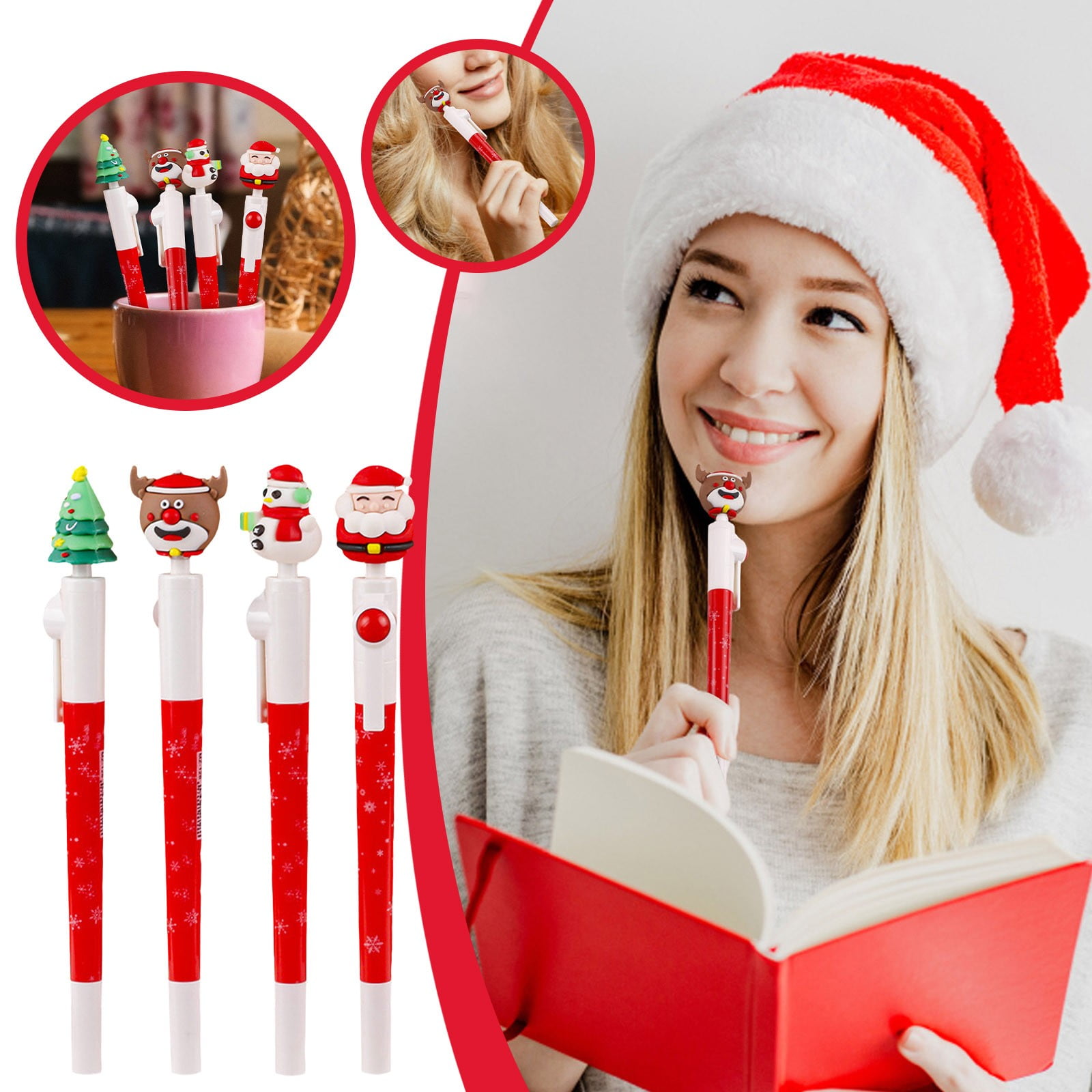 Christmas Pens Student Stationery Unique Holiday Signing Pens for ...